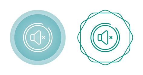 Mute Button Vector Icon 40061623 Vector Art At Vecteezy