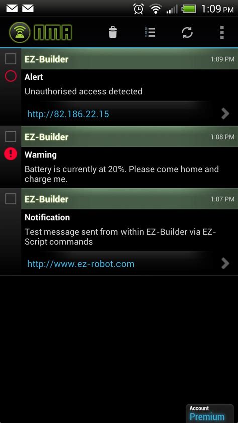 notify my android integration tutorials community synthiam