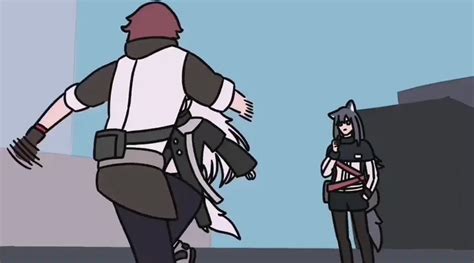 Texas Lappland And Exusiai Arknights And More Drawn By Gribberoni Danbooru