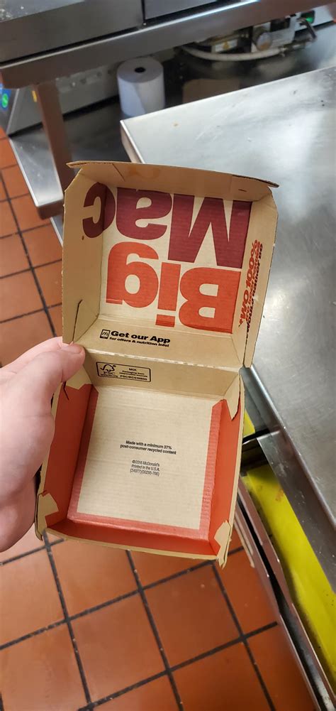 This Inverted Big Mac Box Rmildlyinteresting