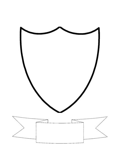 Crest Template Free Printable Word Searches