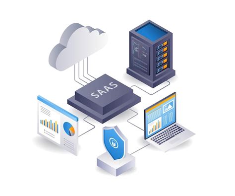 Premium Vector Software As A Service Server Developer Flat Isometric