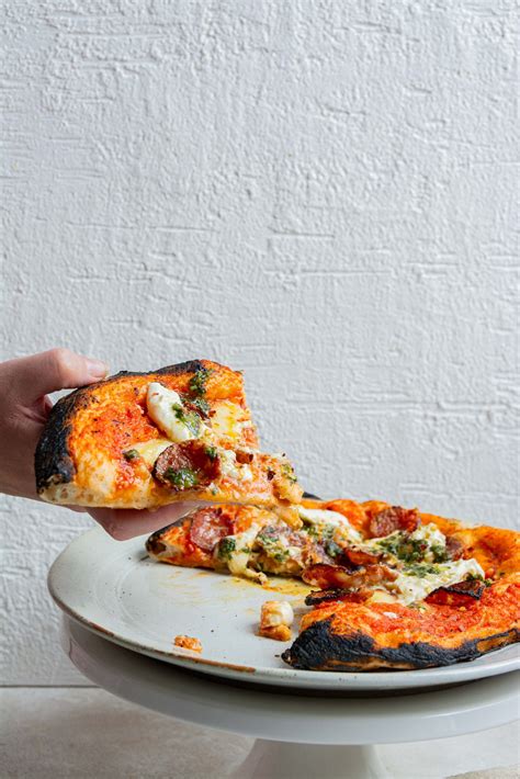 Salami Pesto Burrata Pizza Daens Kitchen