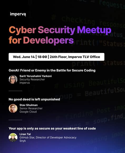carmit baur on linkedin cybersecurity securecoding techevent