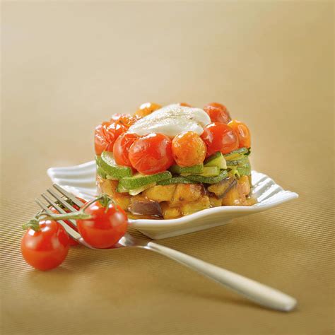 Timbale De Legumes Fondants Stewed Vegetable Timbale Photograph By