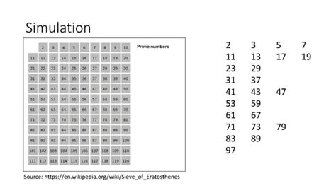 Prime Number Sieve Ppt