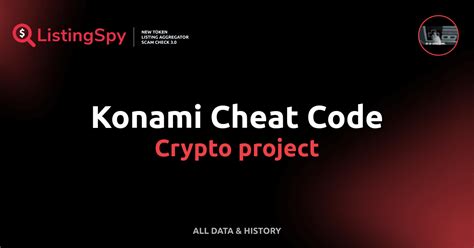 Konami Cheat Code Crypto Project Updn Token Listings Events Analysis