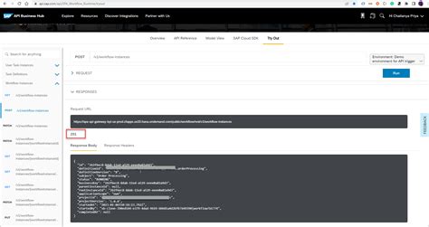 Test An Api Trigger For A Business Process Sap Tutorials