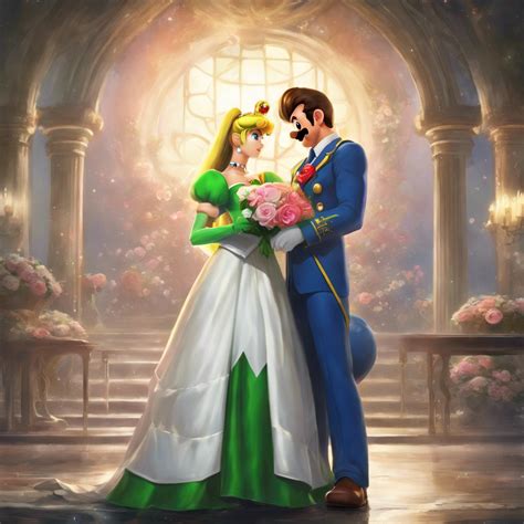 Super Mario And Sailor Moon Crossover Fanart