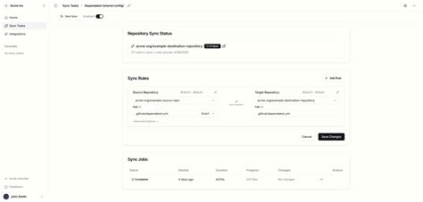 Sync Files Across Multiple Repositories Repofilesync