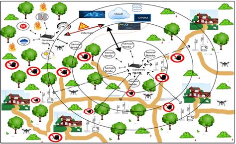 Schematic Representation Of A Dsn For Early Detection And Monitoring Of