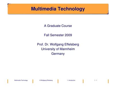 PPT Multimedia Technology PowerPoint Presentation Free Download ID 9696070