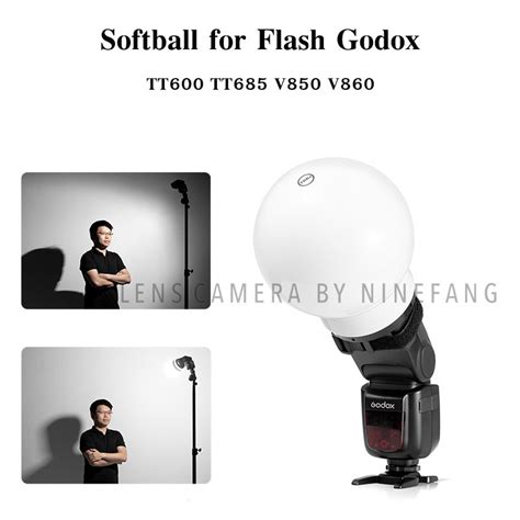 Softball 14cm Diffuser Soft Light Ball For Flash Godox Tt600 Tt685 V860 Yongnuo ลูกบอล ซอฟแสง 14