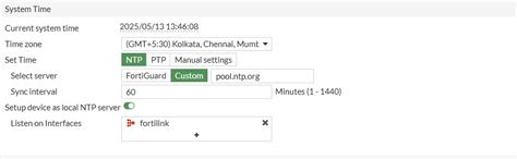 Troubleshooting Tip Ntp Synchronization Issue Fortinet Community
