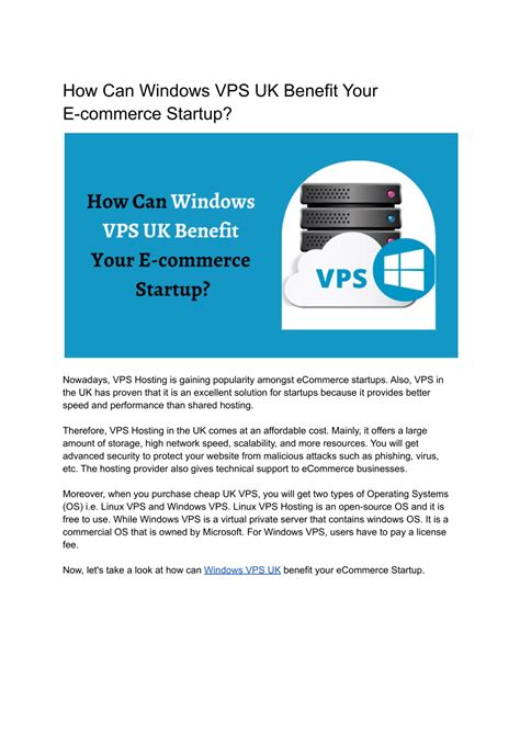 PPT How Can Windows VPS UK Benefit Your E Commerce Startup
