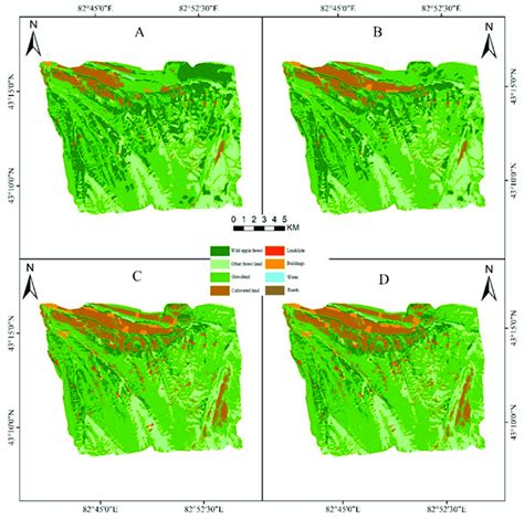 Temporal And Spatial Distribution Of Landscape Types Of Malus Sieversii