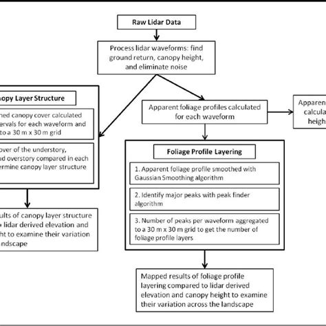 Flowchart Of Lidar Processing And Analyses Download Scientific Diagram
