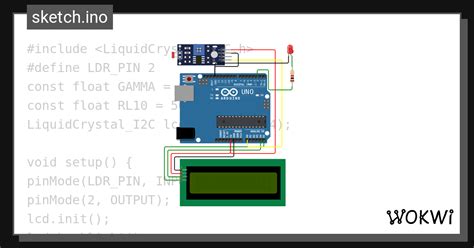 Sensor Cahaya Wokwi Esp32 Stm32 Arduino Simulator