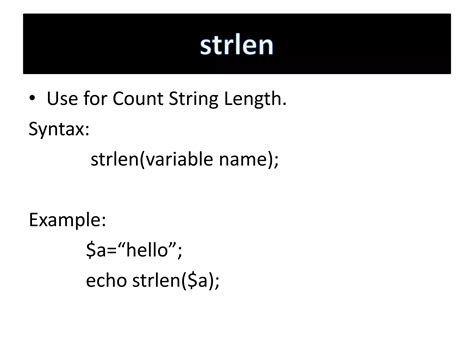 String Function Pptx Programming Languages Computing