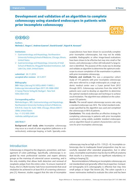 Pdf Development And Validation Of An Algorithm To Complete