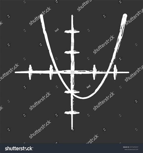 Function Graph Chalk Icon Curve Chart Stock Vector Royalty Free