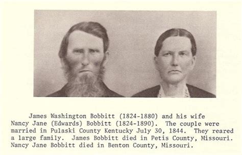 James Washington Bobbitt 1824 1880 Find A Grave Memorial