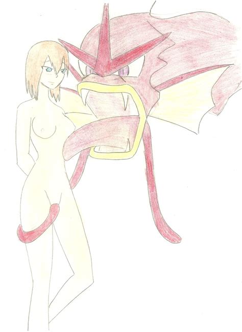 Rule 34 Breasts Color Female Gyarados Human Interspecies Kasumi Pokemon Nintendo Nude