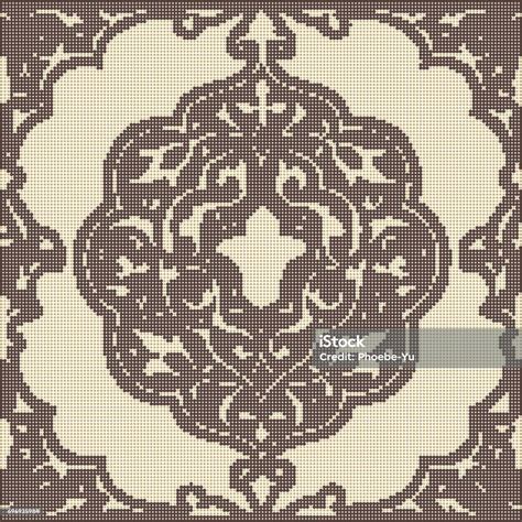 하프톤 다채로운 완벽 한 복고풍 패턴 빈티지 갈색 나선형 곡선 로얄 데코 프레임 0명에 대한 스톡 벡터 아트 및 기타 이미지 0명 고풍스런 곡선 Istock