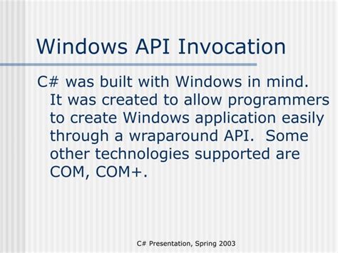 C Overview Fundamentals Of Cnet Language Ppt