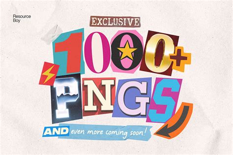 1000 Ransom Note Letters Free Design Resources