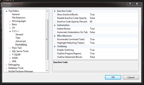C How To Format Space Between Operators C Visual Studio Stack Overflow