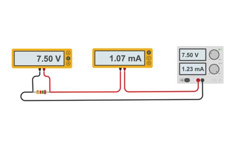 Circuit Design Multimeter And Power Supply Tinkercad