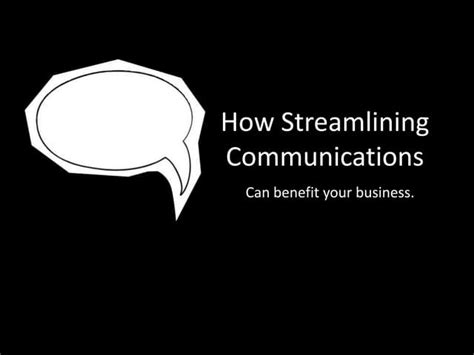Streamlining Communication For Social Media Pptx