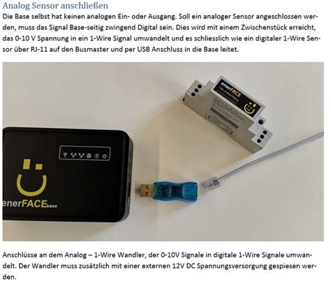Analog V Sensor Anschliessen
