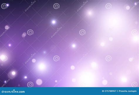 Purple Color Light Bokeh Abstract Background Vector Eps 10 Illustration Bokeh Particles Stock