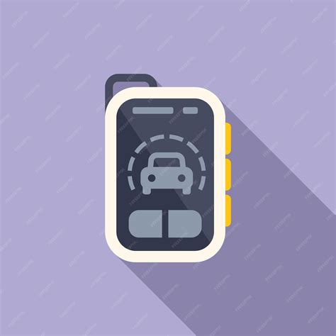 Premium Vector Car Alarm System Icon Flat Vector Smart Security