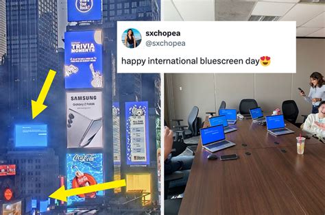 Microsoft Crowdstrike Memes Celebrate Happy International Blue Screen Day Techstory