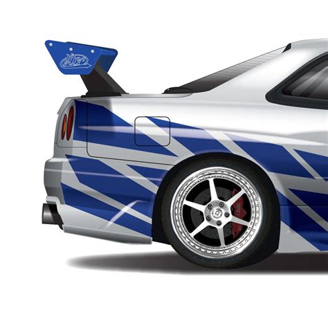 2 Fast 2 Furious Brian Oconner Skyline Gt R Bnr34 Infographic Etsy