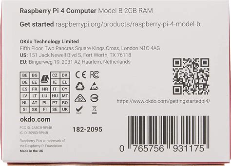 Raspberry Sc15184 Pi 4 Model B 2019 Quad Core 64 Bit Wifi Bluetooth