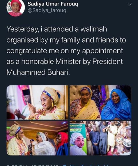 Sadiya Umar Debunks Marriage Rumour Politics Nigeria