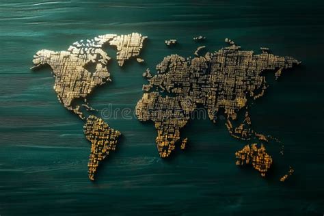 An Intricate Binary Code Representation Of The World Showcasing Tech And Global Connectivity