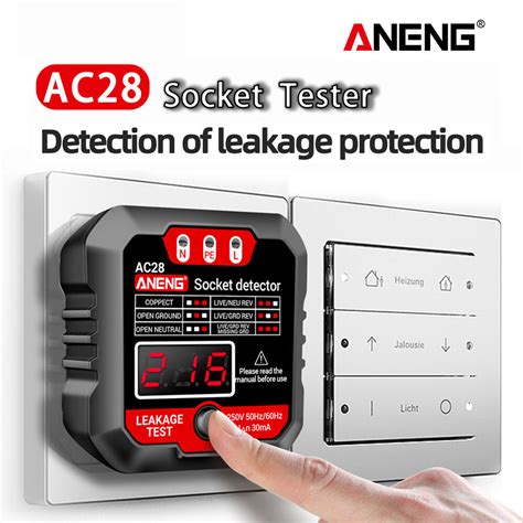 ANENG AC28 Tester gniazdka elektrycznego za 5 49 23zł LowcyChin pl