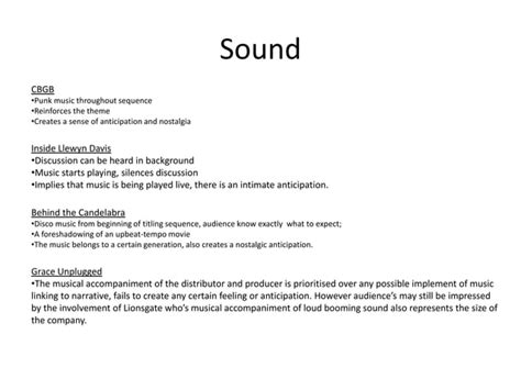 Title Sequence Analysis Ppt
