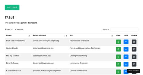 Vue3 Data Table Demo Forked Codesandbox