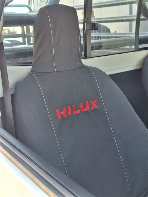 Hilux Highline Seat Covers CamelThorn Canvas