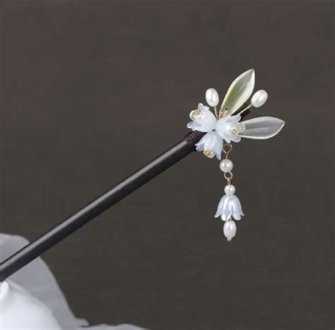 Деревяна китайська паличка для волосся шпилька для волосся заколка для волосся Конвалії з