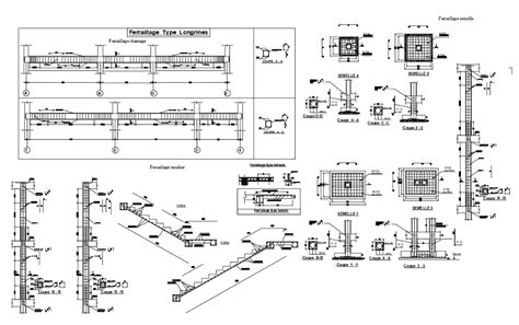 Rcc Beam And Column Cad Drawing Artofit
