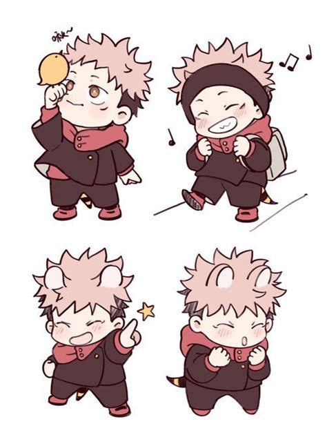 Itadori Yuji Anime Chibi Anime Vs Cartoon Chibi