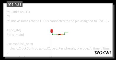 Esp32s3 Rust No Std Blinky Wokwi Arduino And Esp32 Simulator
