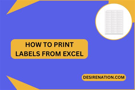 How To Print Labels From Excel Desire Nation